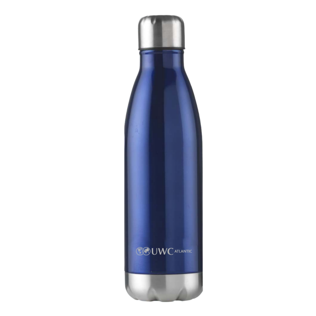 Metal Water Bottle 500ml - Blue - UWC Atlantic Experience